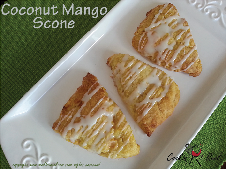 Coconut Mango Scones | Cookin' It Real